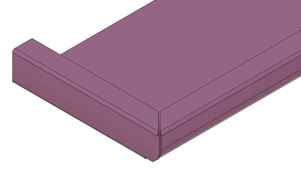 Solved: How to make mitre on overlapping corners - sheet metal ...