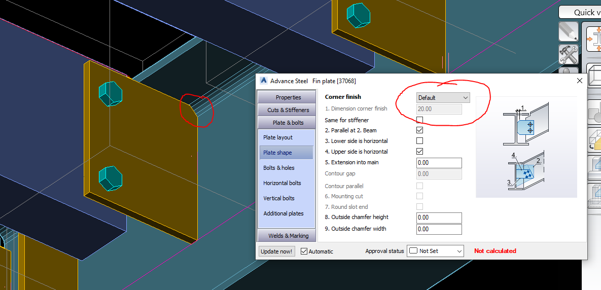 Fin Plate Corner Finish - Autodesk Community