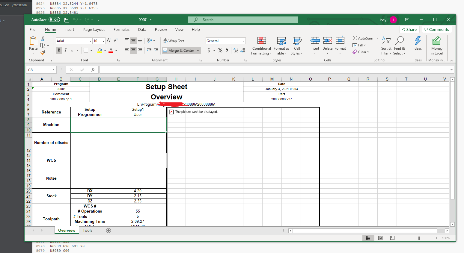 Solved: excel setup sheet not saving screenshot anymore? - Autodesk Community