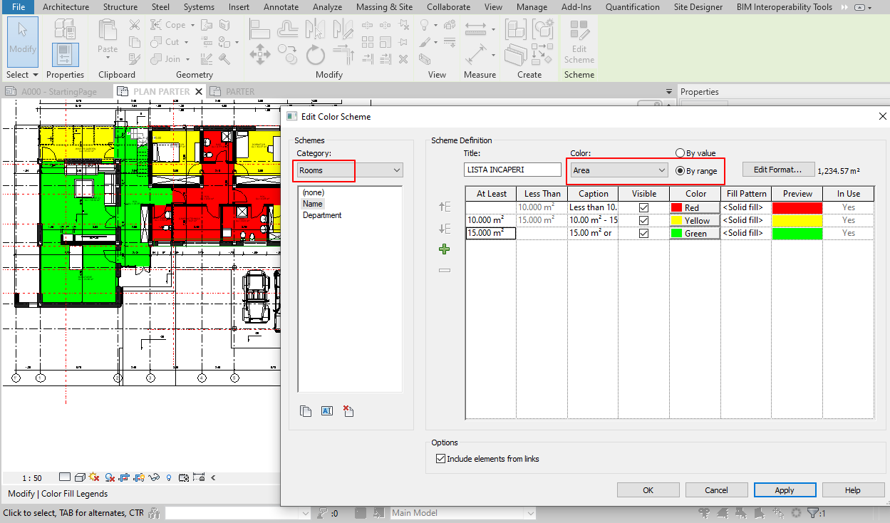 Matching Room Colour To Schedule - Autodesk Community