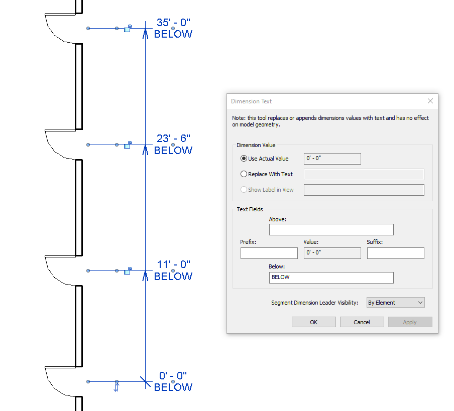 Solved: Dimension text below not showing - Autodesk Community