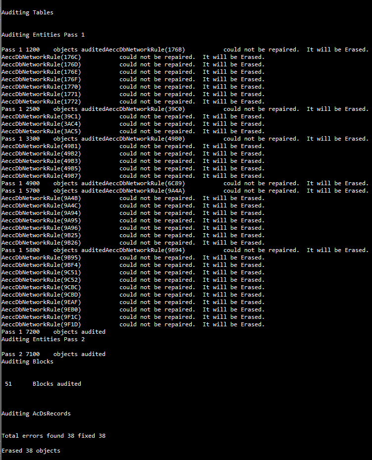 Audit is broken - Autodesk Community