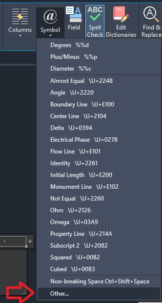 SPECIAL SYMBOLS CHEAT CODES - Autodesk Community