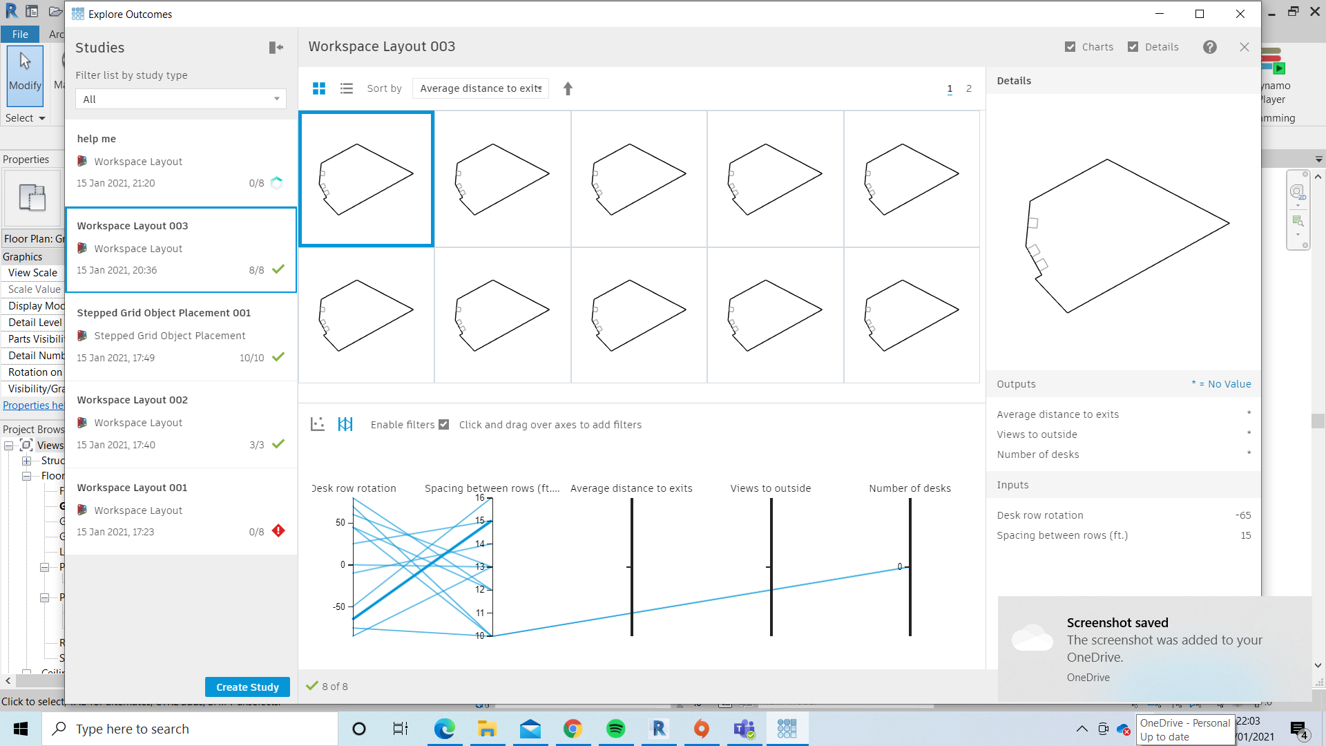 workspace layout in generative design not showing any desks - Autodesk ...
