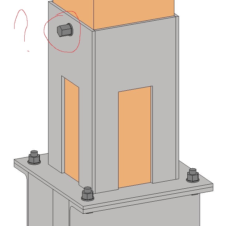 Bolt assembly appearance in steel connections - Autodesk Community