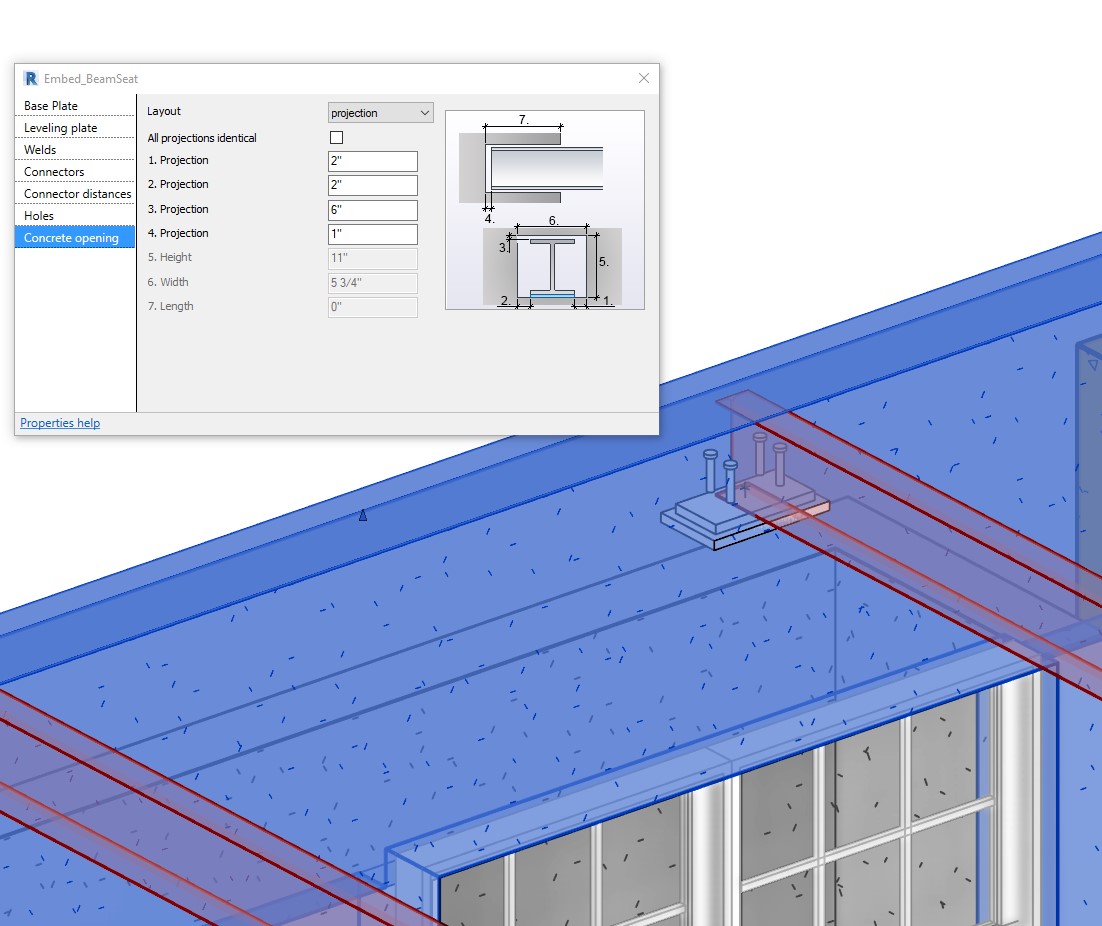 Embed beam seat opening - Autodesk Community