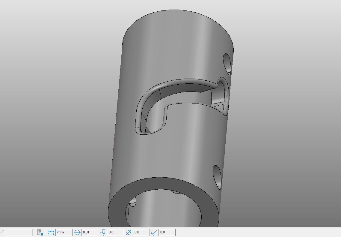 Solved: How to create a curve in the middle of slot? - Autodesk Community
