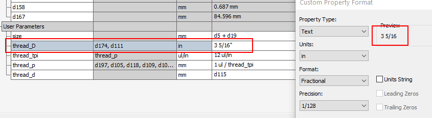 Custom Parameter Format Not Working Autodesk Community