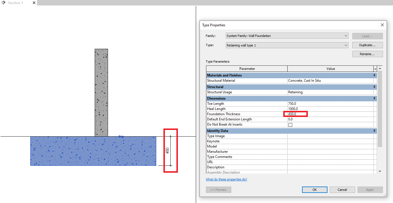 Solved: Wall foundation thickness - Autodesk Community