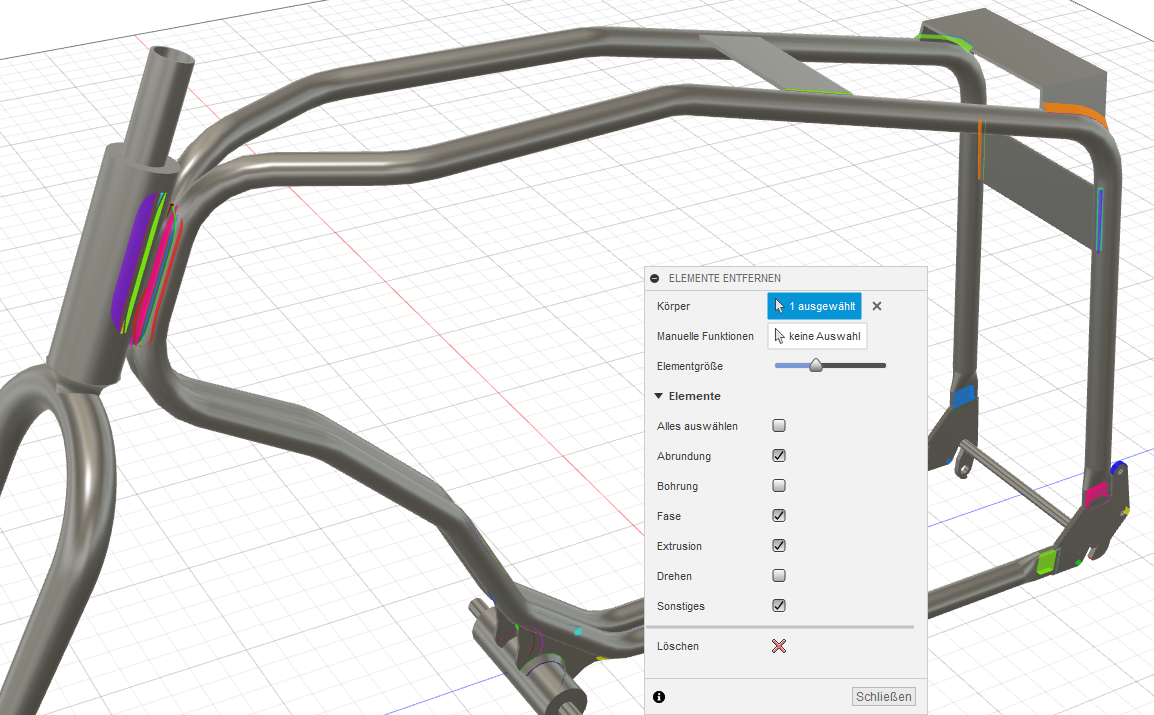 Solved: Who knows something about meshing errors? Loadsimulation bike-frame, surface meshing ...
