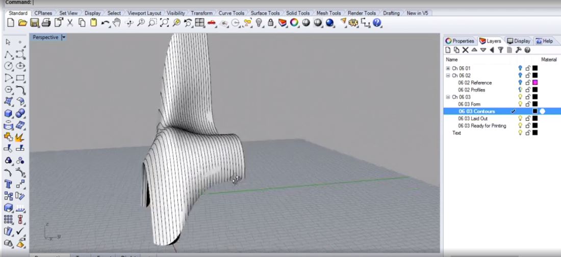 Splitting a 3D model in to planes or contours for printing as 2d ...