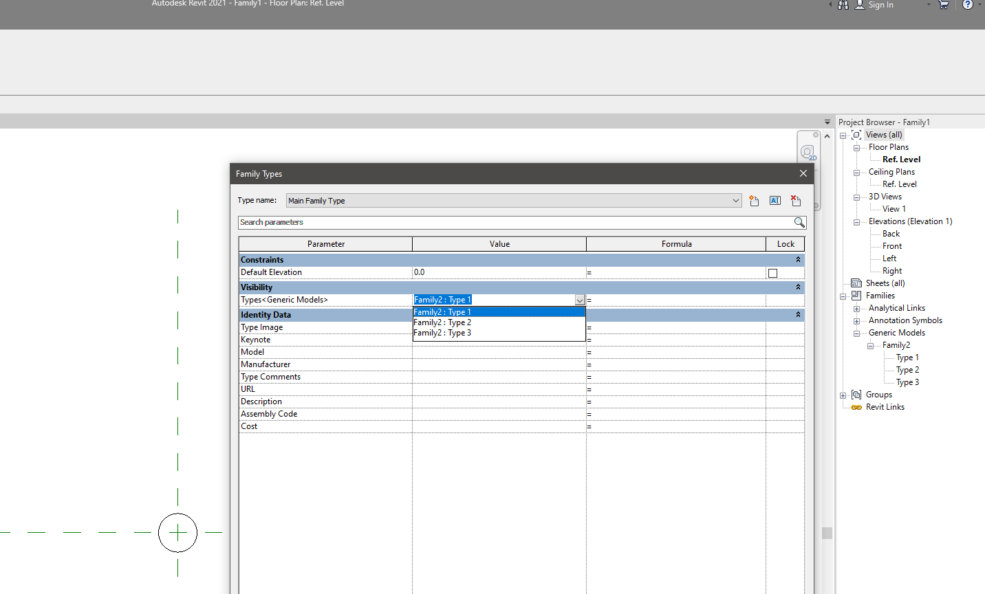 Text drop down menu in a revit family - Autodesk Community