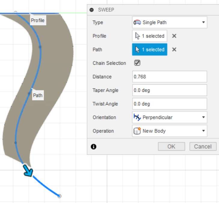 Solved: What should I expect from choosing 'perpendicular' in the sweep command? - Autodesk ...