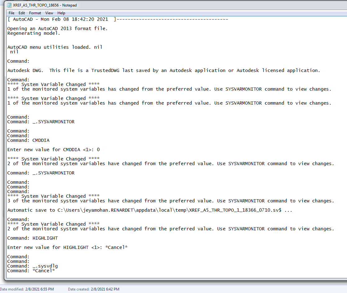 System Variables auto change - Autodesk Community