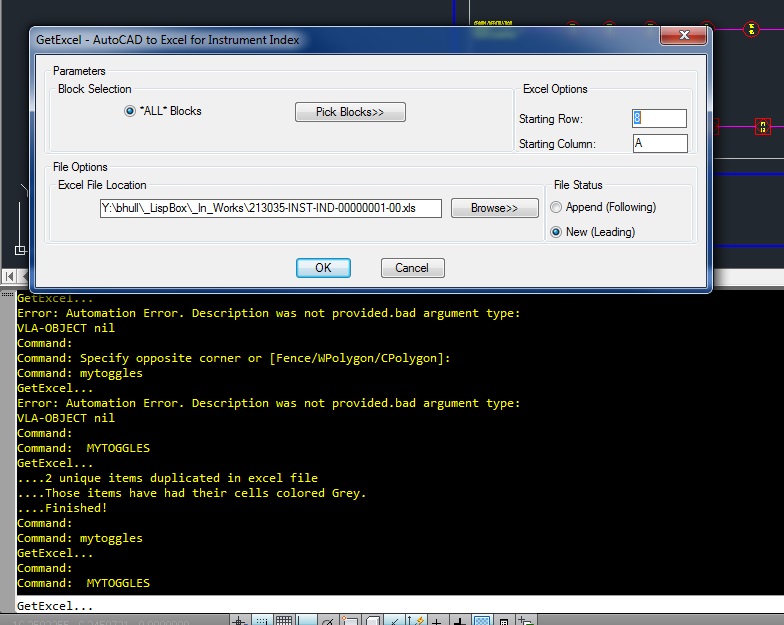 Vlax-get-or-create-object and background process, bad arg type: VLA-OBJECT nil - Autodesk Community