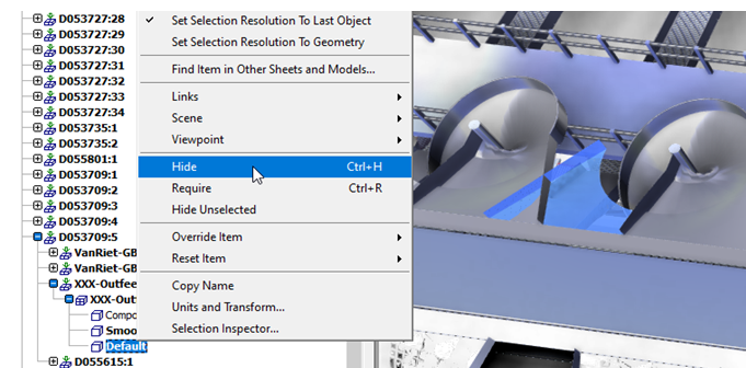 Solved: Navis file is showing suppressed features (transparent) - Autodesk Community