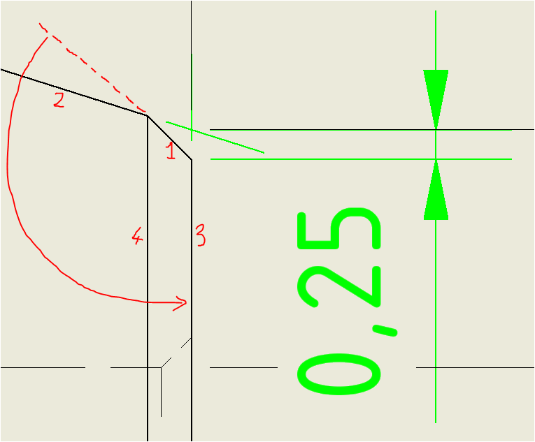 Solved: Non-45° Chamfer - Wrong Dimension from 3D to 2D drawing - Autodesk Community
