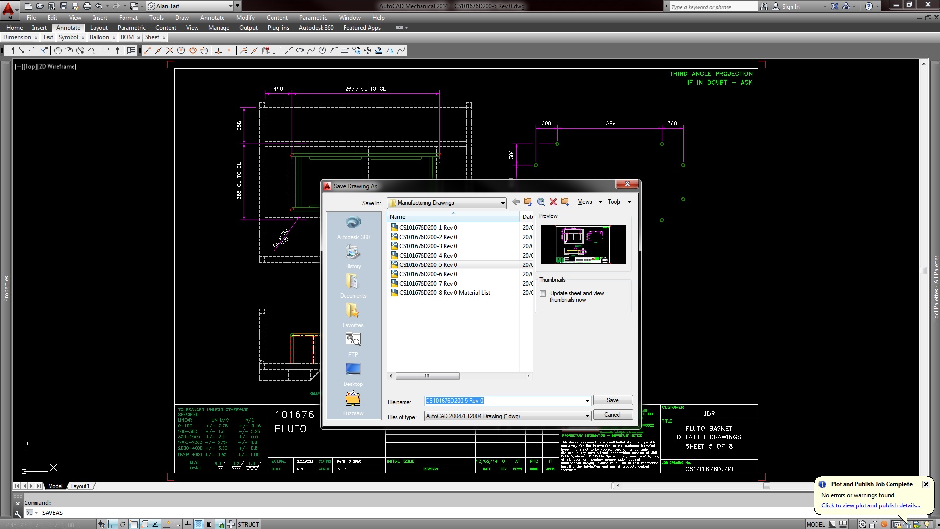 Solved: Problem With Save As Command - Autodesk Community