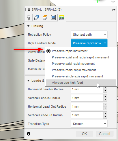 Solved: SPIRAL TOOLPATH RETRACTS - Autodesk Community