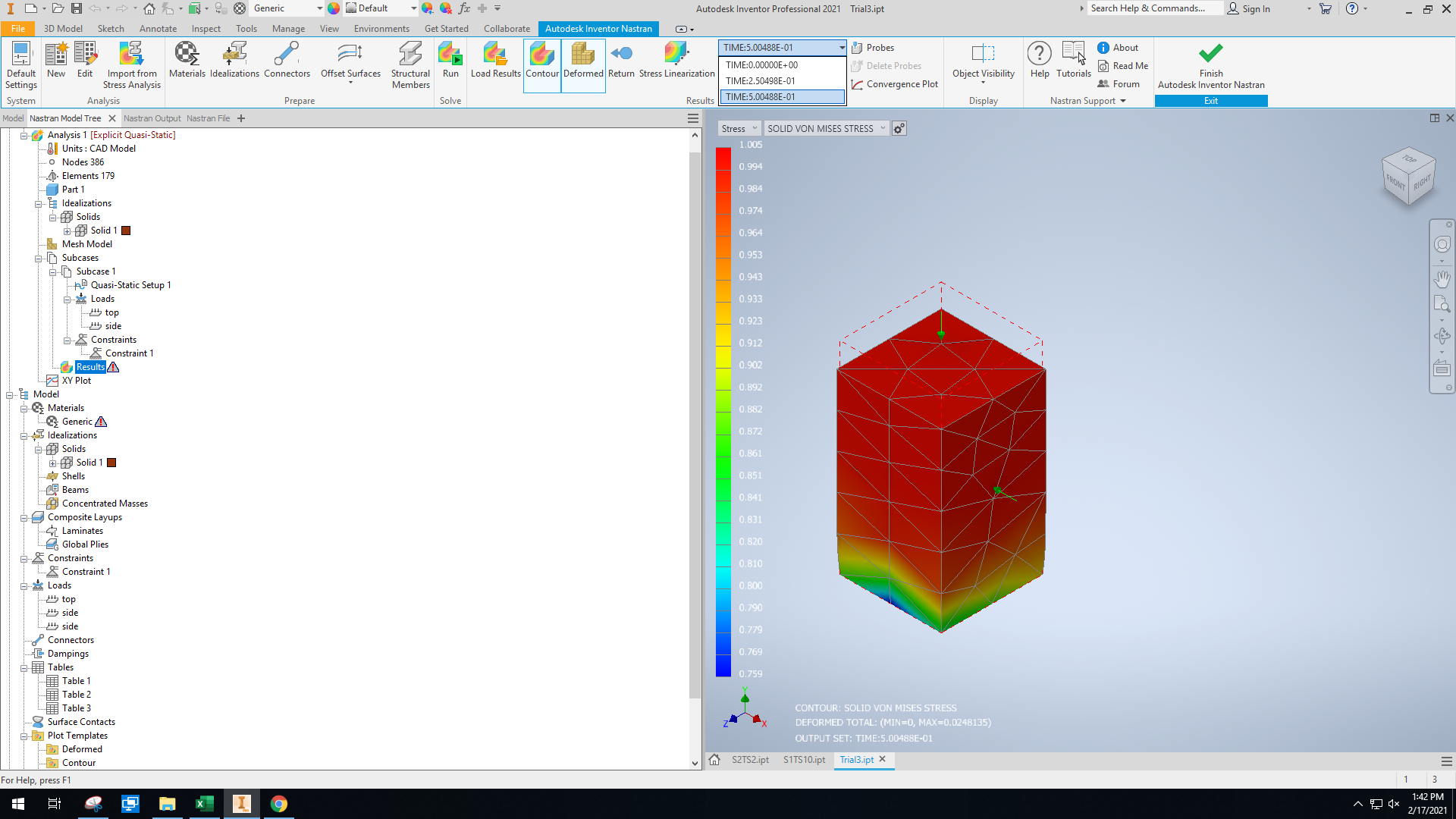 Solved: Viewing Explicit Quasi-static Analysis Result - Autodesk Community