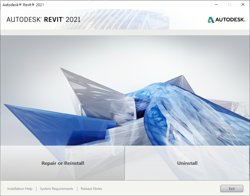 Solved: No Ability to "Repair" Revit 2021? - Autodesk Community