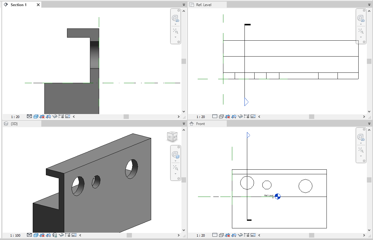 Solved: Void extrusions in a Family not showing in section view in Family Editor -- or in the ...