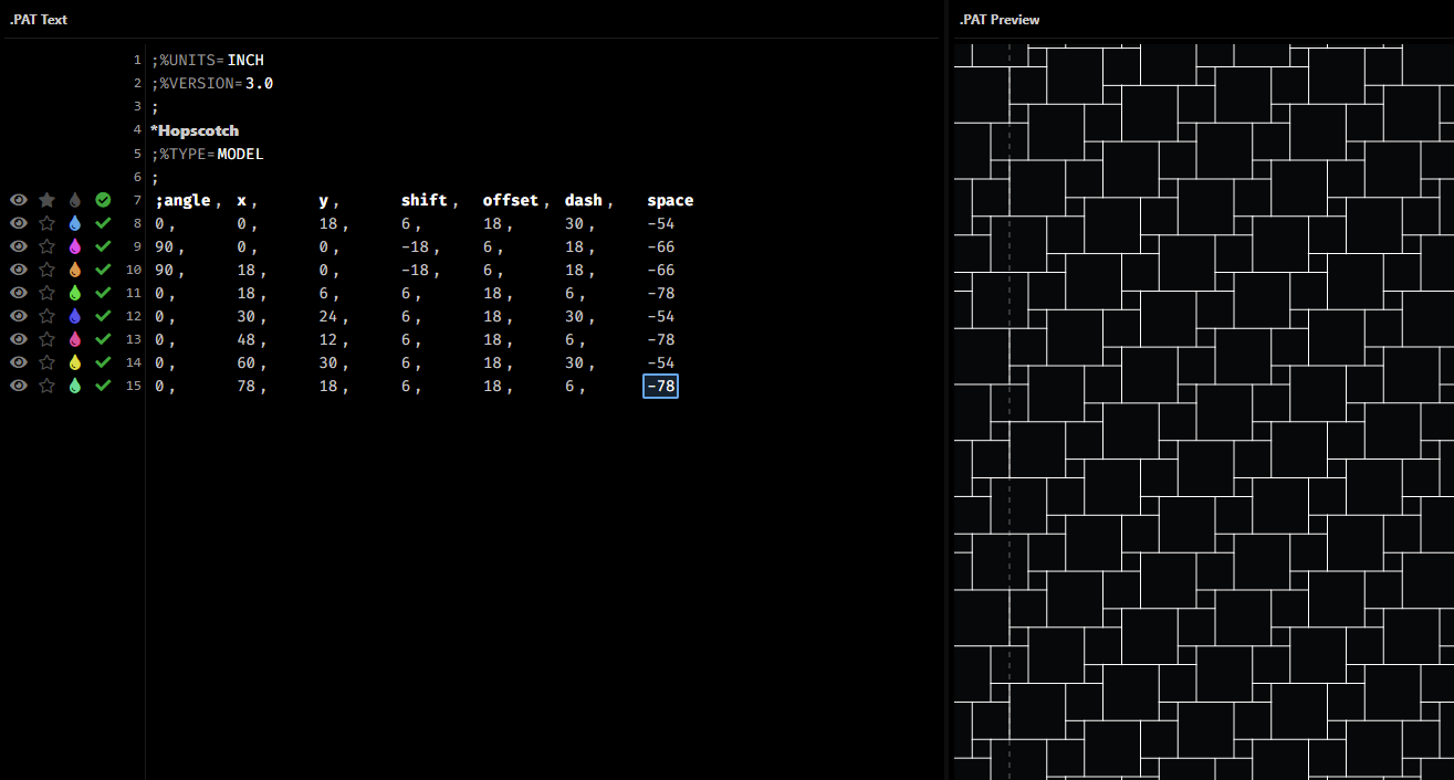 Solved: Custom hatch pattern not rendering Corectly - Autodesk Community