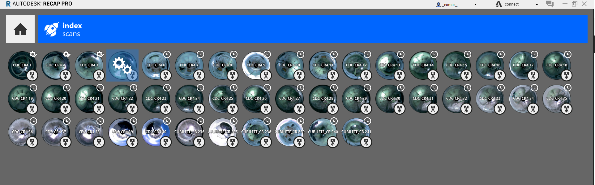 Recap Pro Indexing but when opening the project there are no scans - Autodesk Community