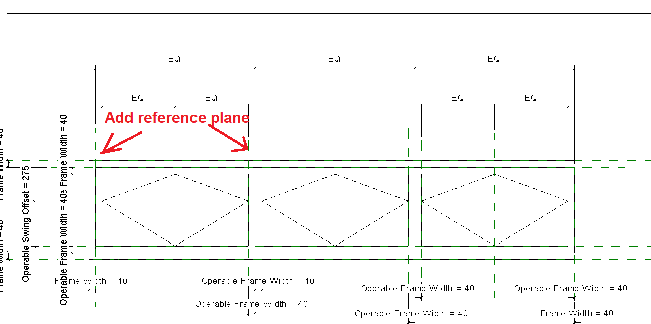 Can't add Elevation Swing Projection lines to a parametric Window ...