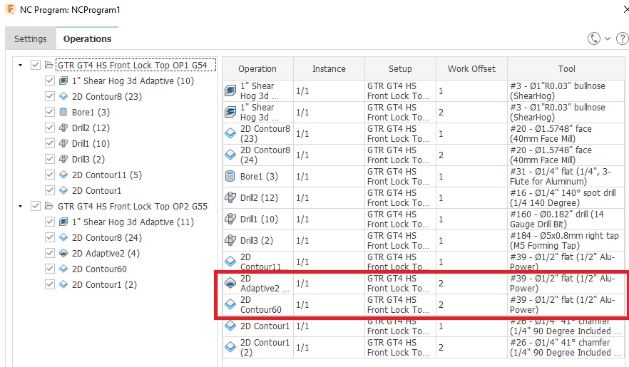 Solved: Reorder to minimize tool changes was working; Now it's not! - Page 6 - Autodesk Community