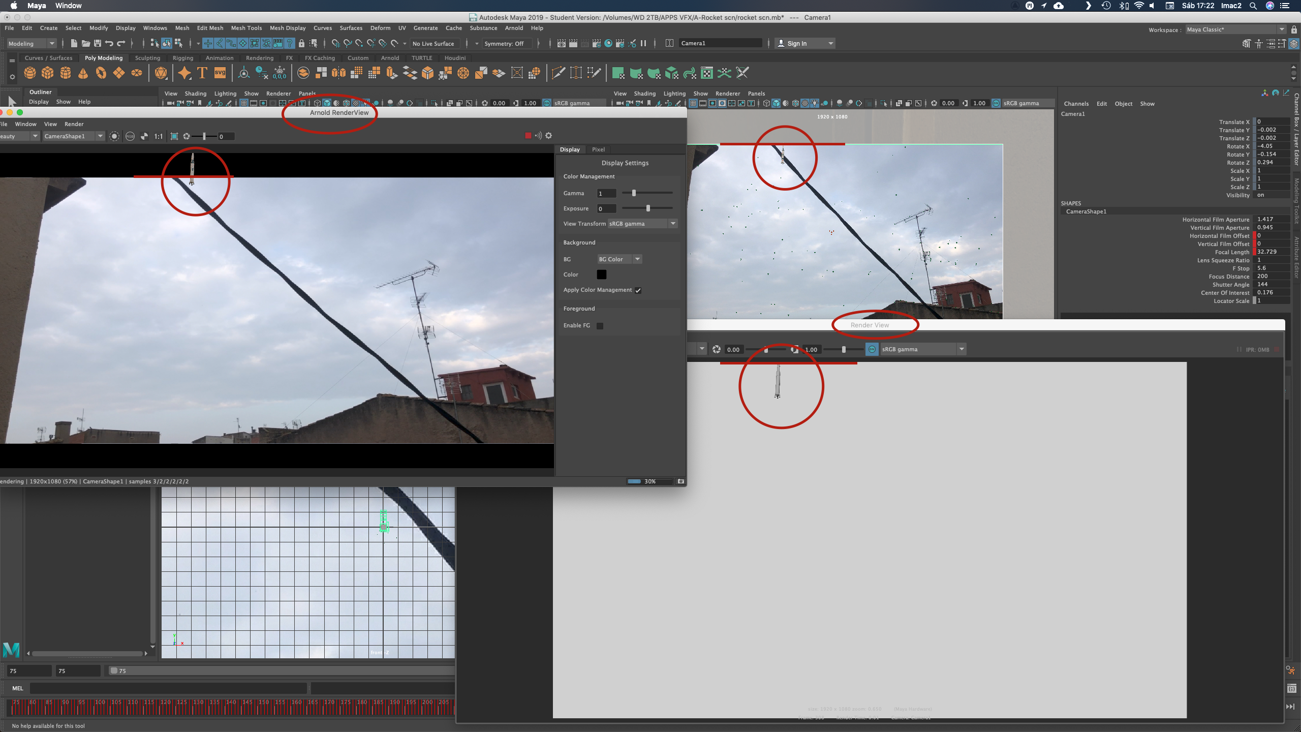 Solved: Arnold renderview doesn't match camera view - Autodesk Community