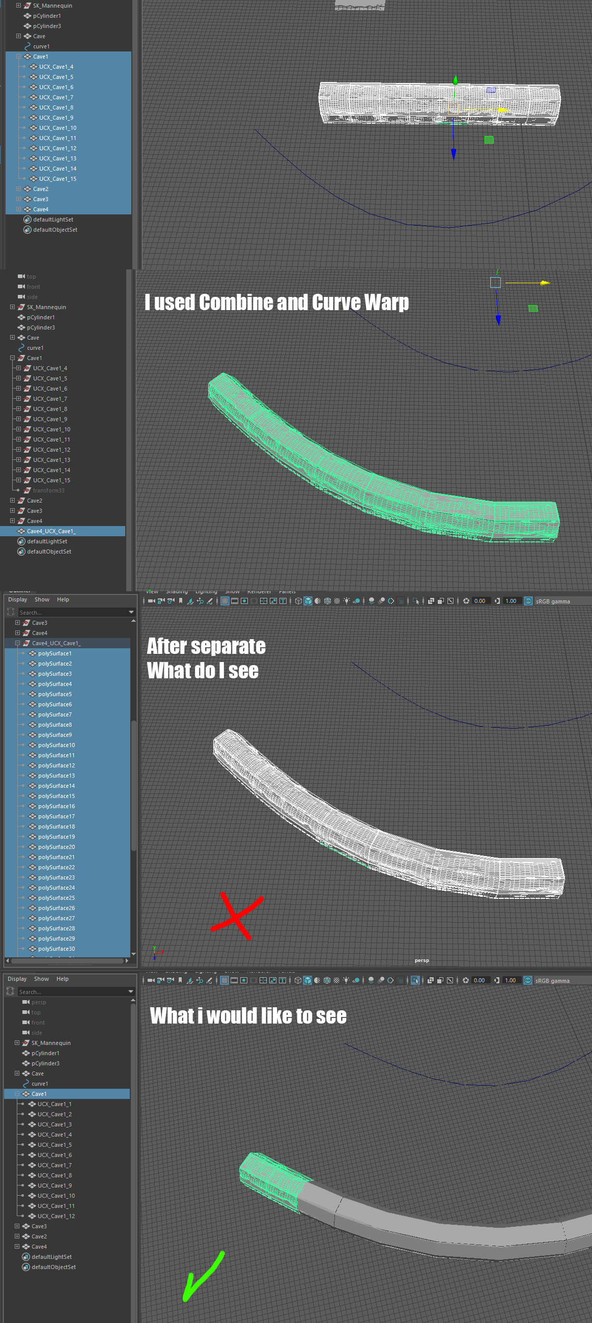 Solved: How to seperate object while preserving the names and perenting? - Autodesk Community