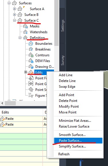 Solved: lower some parts of a surface to another surface level ...