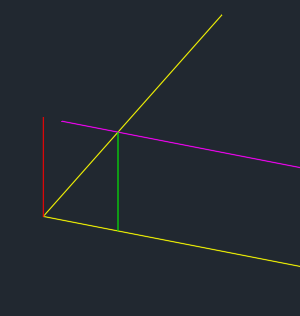 Solved: Geometrical problem - How to fit vertical line segment between ...