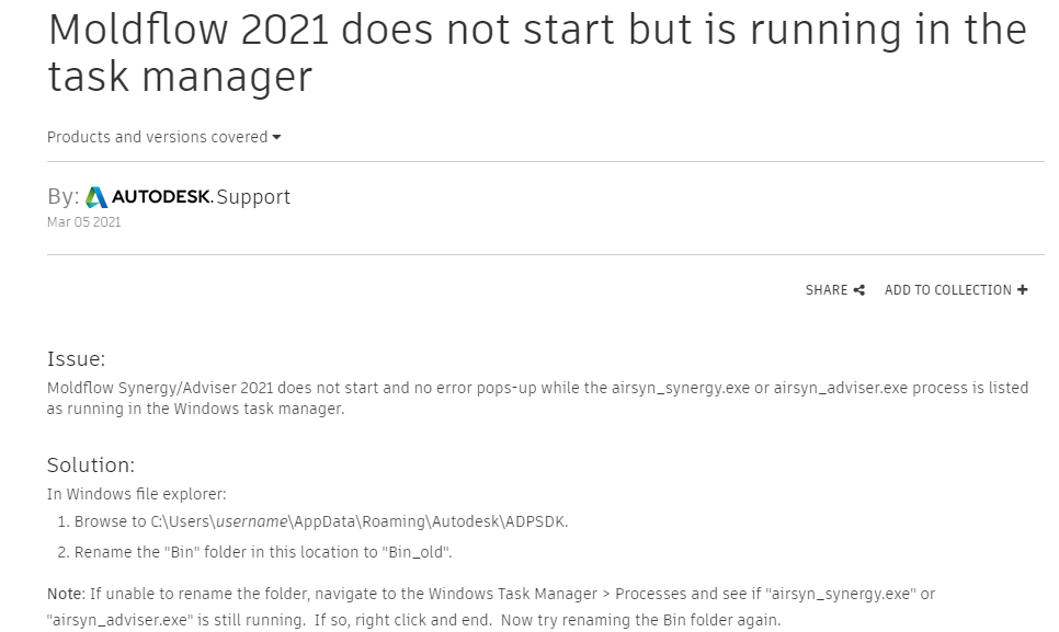 Moldflow 2021.1 (the localization release) is available right now. - Autodesk Community