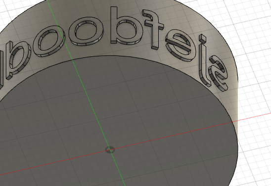 Solved: Bevel embossed text on round object - Autodesk Community