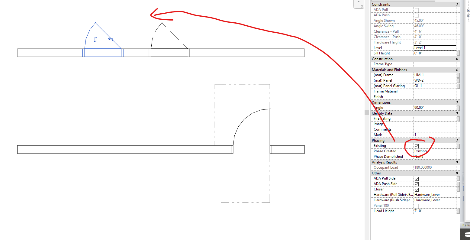 Solved: Ex. Door Swing Angle - Autodesk Community