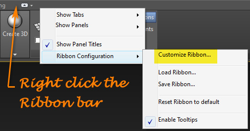 How can I combine Ribbon Tabs from two different ribbons? - Autodesk ...