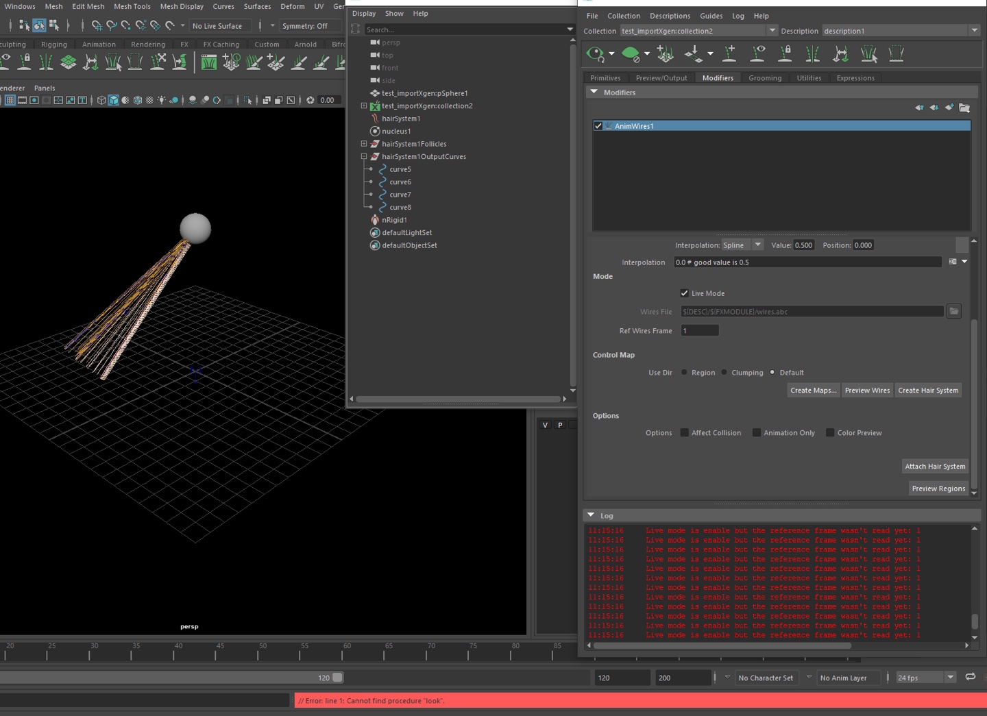 Xgen animwires errors - Autodesk Community