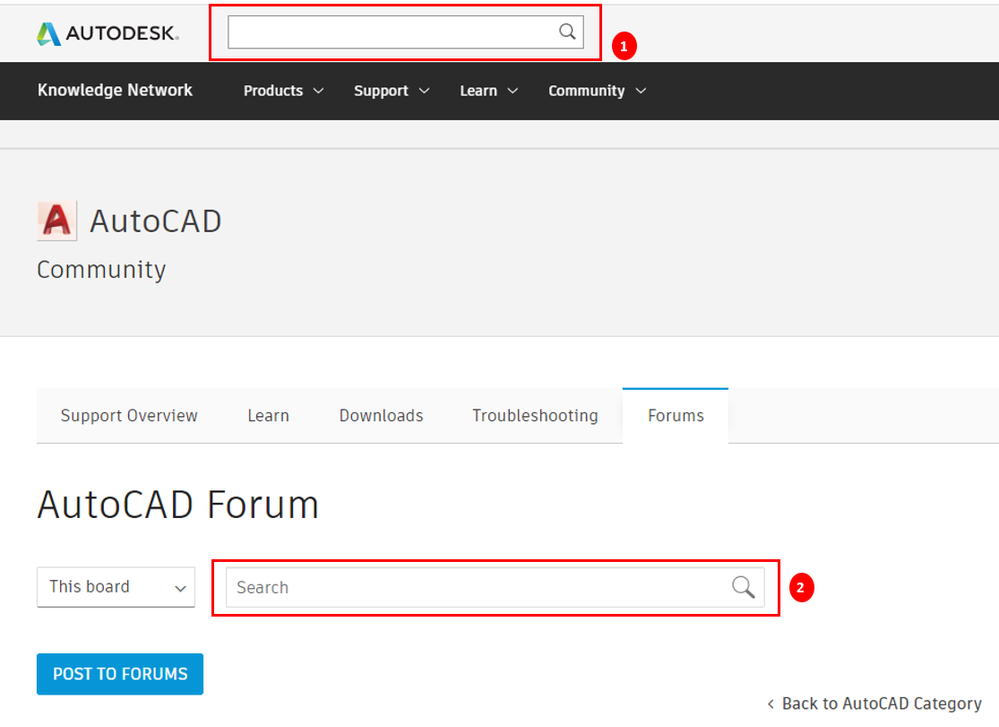 How to Search for Solutions - Autodesk Community