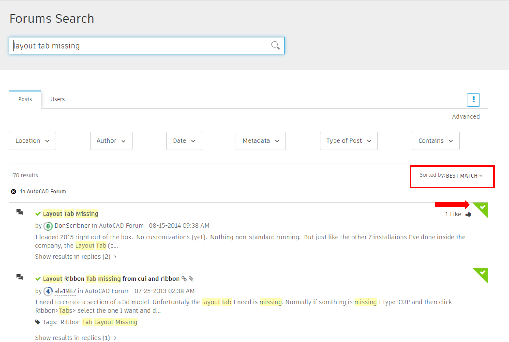 How to Search for Solutions - Autodesk Community