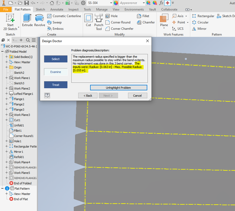 Solved: Why is my flat pattern broke - Autodesk Community