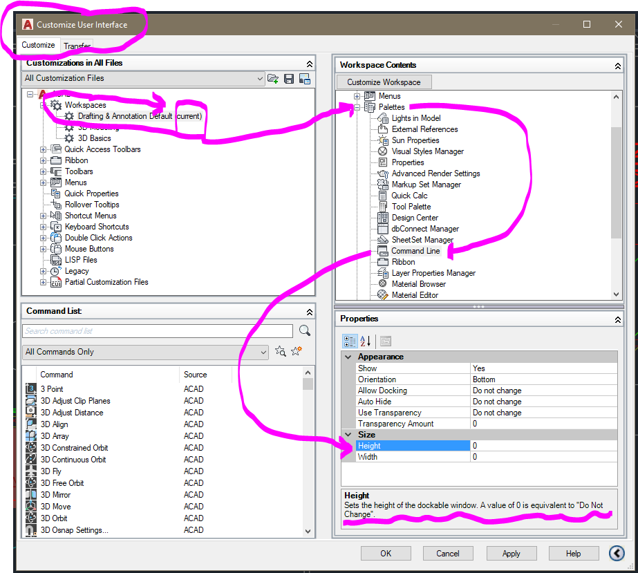 Solved: Command bar width - Autodesk Community