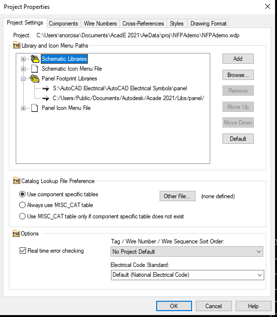 Solved: Setting default panel symbol location in wd.env file - Autodesk Community