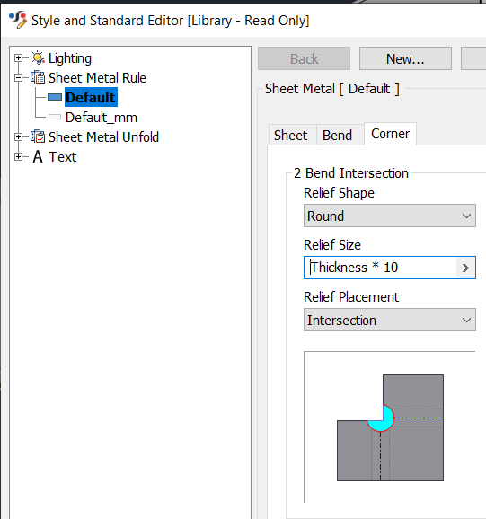 Corner relief problem with bend radius - Autodesk Community