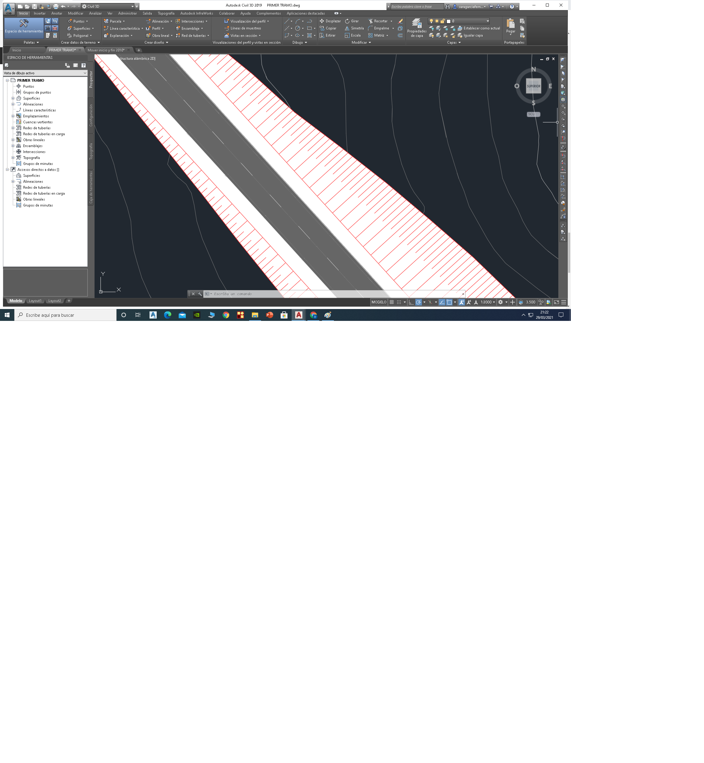 Tengo zonas en Blanco con el estilo "Slope Pattern" en mi corredor - Autodesk Community