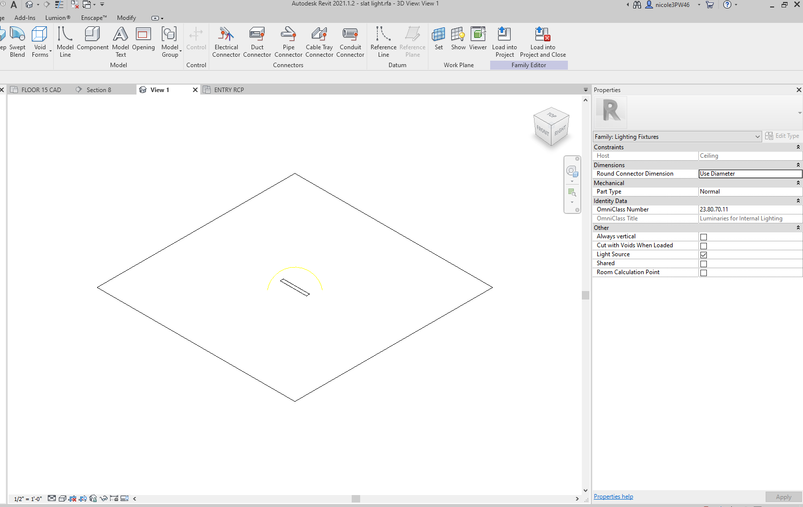 Solved: Lights on a sloped ceiling - Autodesk Community