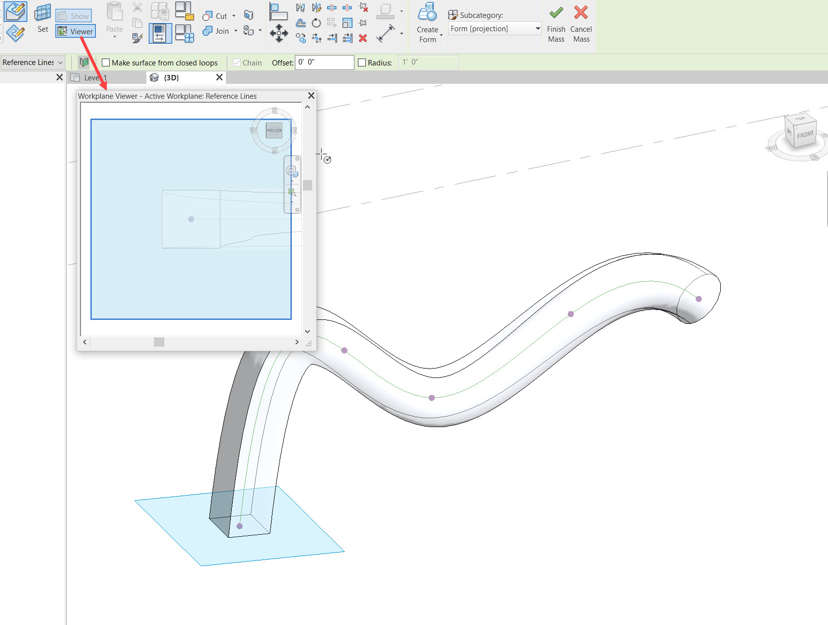 Revit 2020 Using Sweep and swept blend in "In-Place Mass" - Autodesk ...
