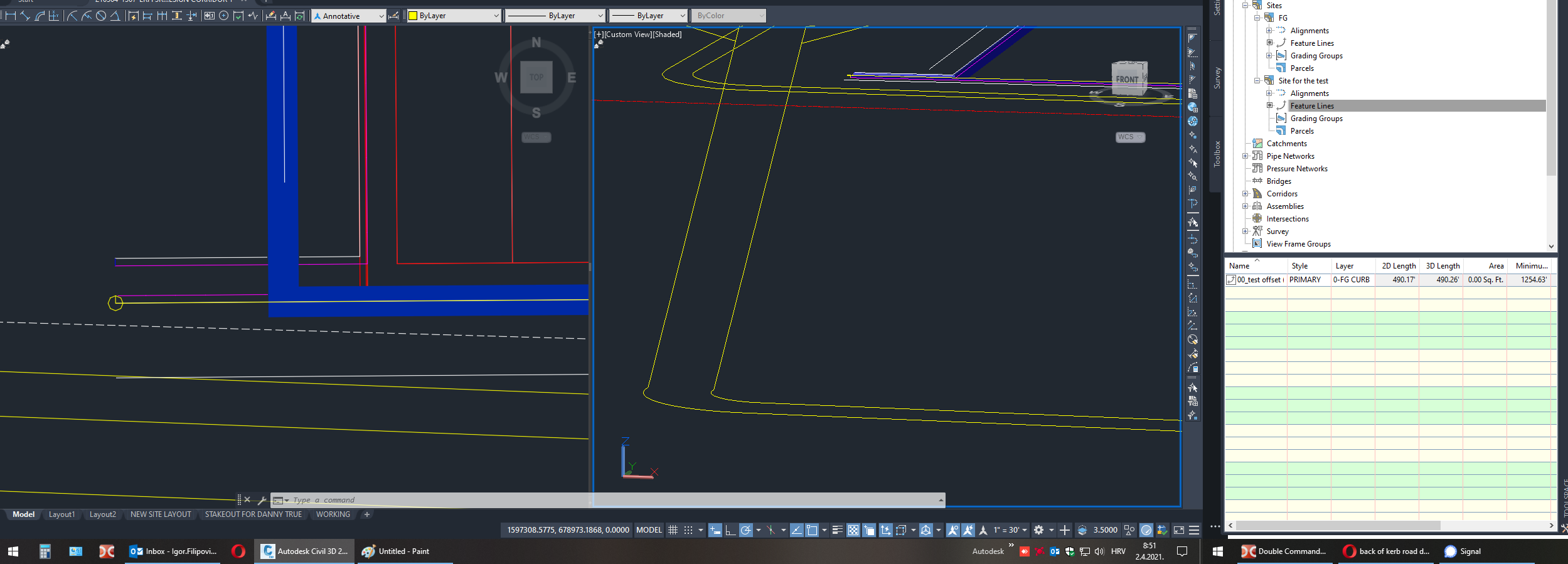 Hidden feature line crossing - Autodesk Community