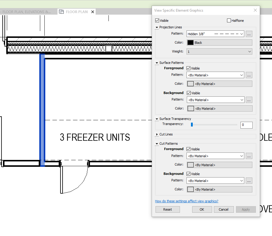 Solved: How to make dashed line to some walls? - Autodesk Community